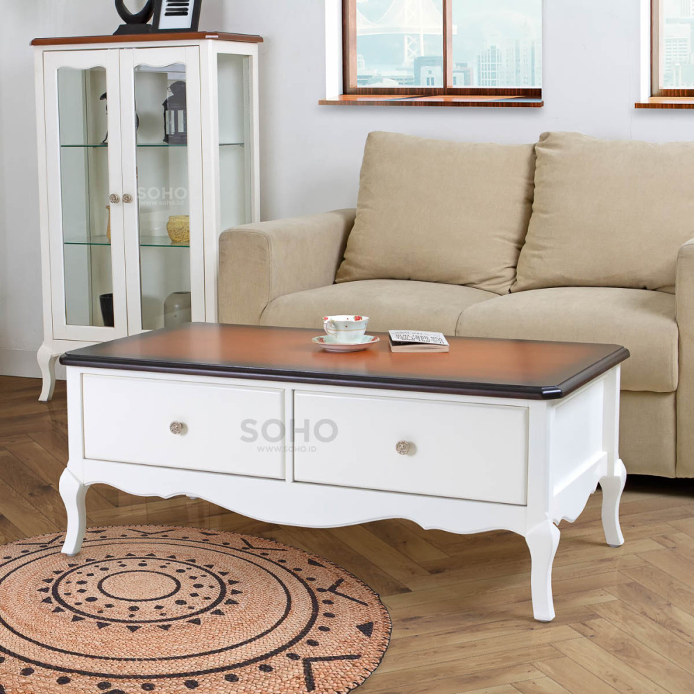 Meja Tamu - Vienna Coffee Table Top Brown