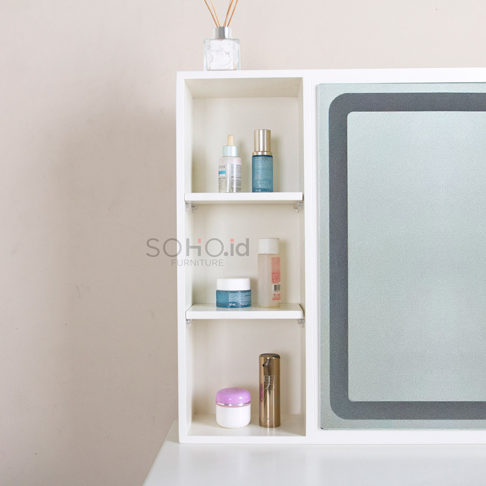Meja Rias - New Tiana Dressing Table with LED