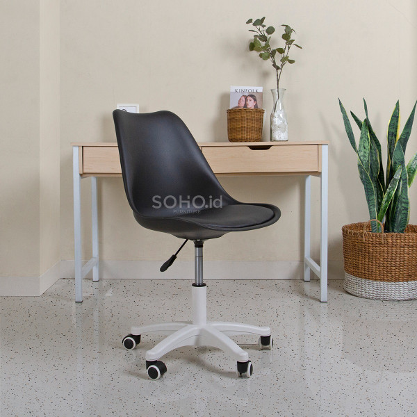 Kursi - Milenial Chair Kaki Roda Hitam