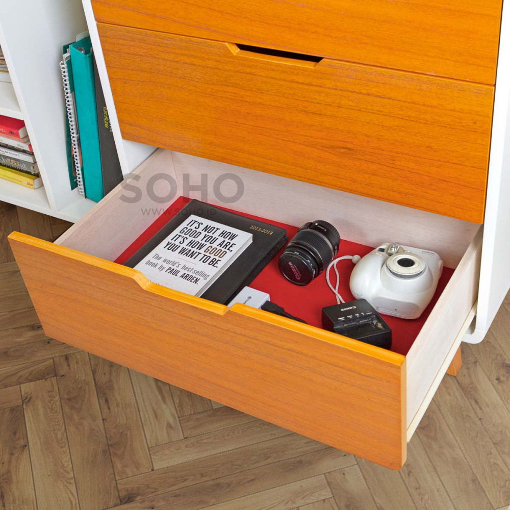 Meja Tulis - Helsinky Desk Two Tone (Natural)