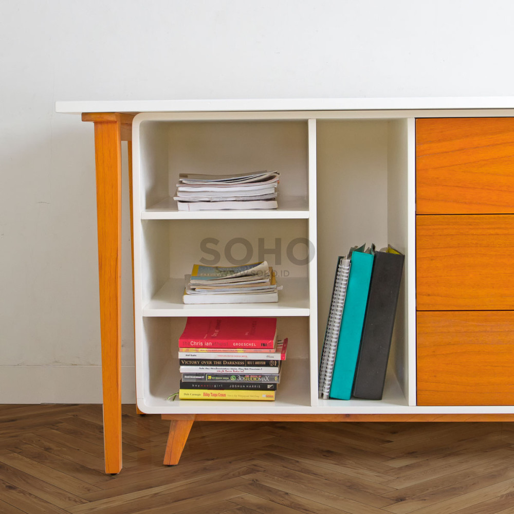 Meja Tulis - Helsinky Desk Two Tone (Natural)