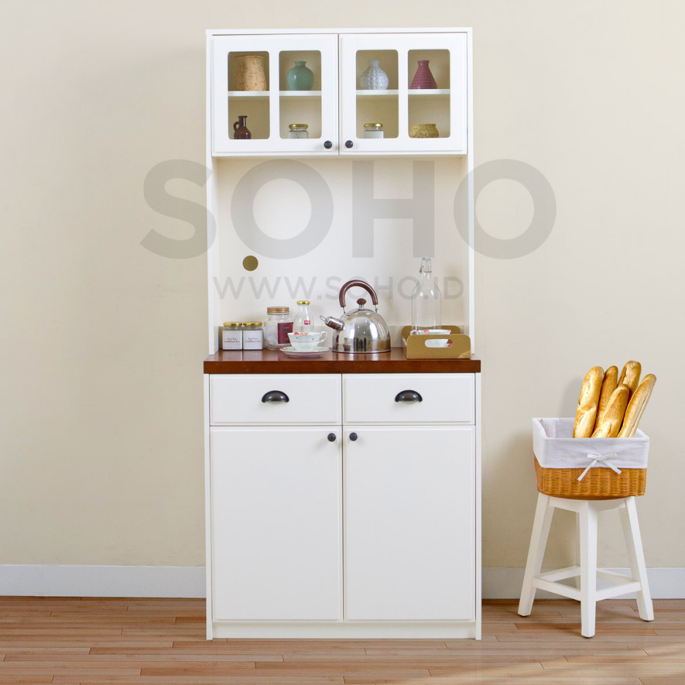 Lemari Makan - Alma Pantry 800 Top Brown