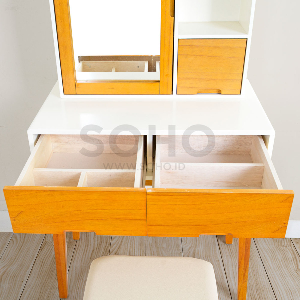 Meja Rias - Kelly Dressing Table Plus Two Tone
